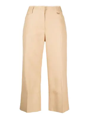 Jacquemus Le Pantalon Cropped Trousers - Brown