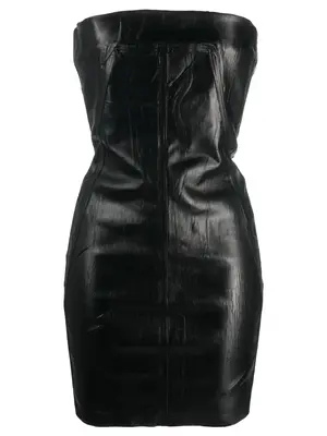 Rick Owens Bustier Strapless Mini Dress - Black