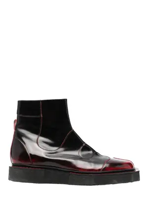 Henrik Vibskov Enzo Leather Ankle Boots - Red
