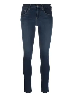 Liu Jo Logo-patch Skinny Jeans - Blue