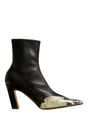 Khaite Nevada 85mm Ankle Boots - Black