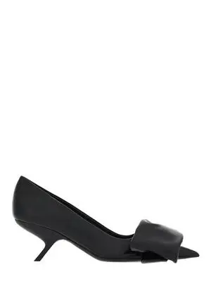 FERRAGAMO 105mm Oversized-bow Leather Pumps - Black