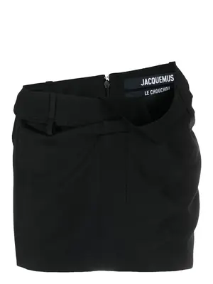 Jacquemus La Mini Jupe Bahia Miniskirt - Black