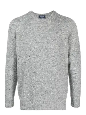 DRUMOHR Crew-neck Marl-knit Jumper - Grey