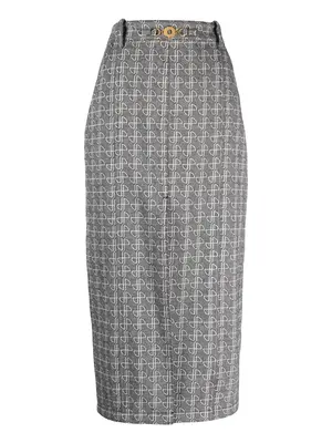 PATOU Patou JP Monogram Midi Skirt