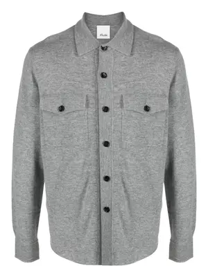 ALLUDE Wool-cashmere Cardigan - Grey