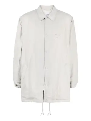 DOUBLET Logo-embroidered Shirt Jacket - Grey