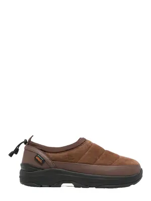 Suicoke Pepper-sev Suede Slippers - Brown
