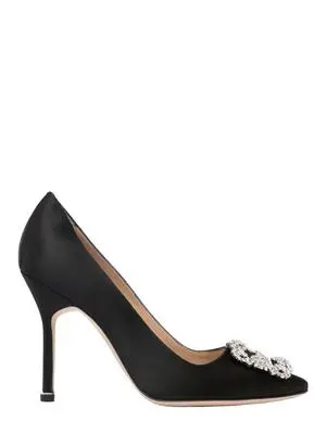Manolo Blahnik Hangisi 110mm Crystal-embellished Pumps - Black