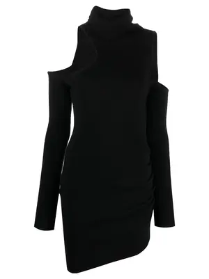 Gauge81 Piana Cut-out Merino Minidress - Black