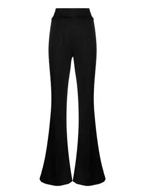 Galvan High-waisted Flared Trousers - Black