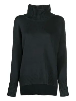 LISA YANG Funnel-neck Cashmere Jumper - Grey