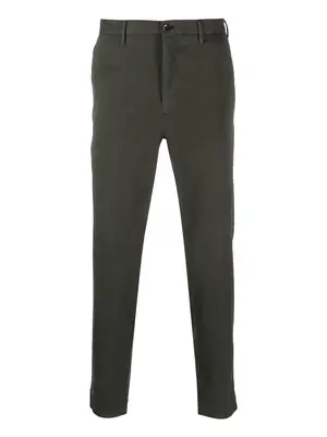 Incotex Low-rise Straight-leg Trousers - Green