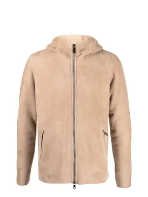 GIORGIO BRATO Suede Hooded Jacket