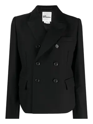 Noir Kei Ninomiya Double-breasted Blazer - Black