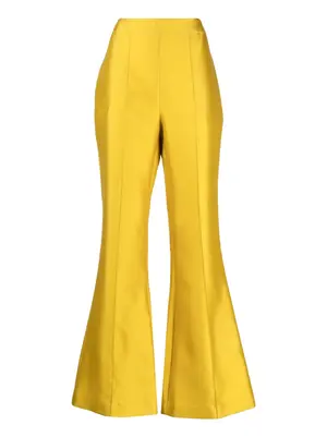 MACGRAW Circa 72 High-rise Flared Trousers - Gold