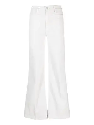 MOTHER Flared Cotton Trousers