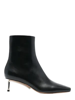 Off-White Allen 60mm Leather Ankle Boots - Black