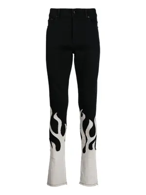 HACULLA. Up In Flames Skinny Jeans - Black