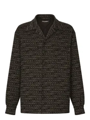 Dolce & Gabbana Logo-printed Shirt Jacket - Black