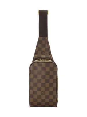 LOUIS VUITTON Damier Ebene Geronimos Sling Bag - Brown