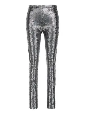 Junya Watanabe Lame Leggings - Silver