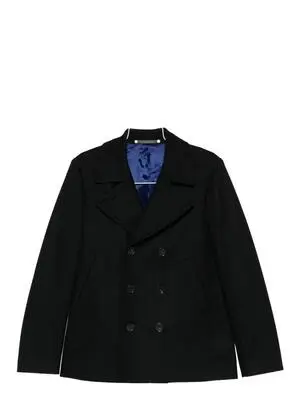 Paul Smith Double-breasted Coat - Black