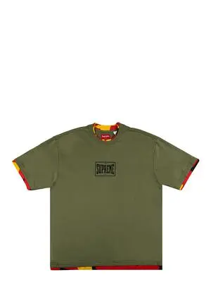 Supreme Layered Short-sleeve Top 'light Olive' Green