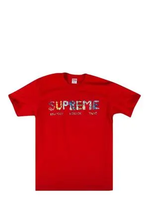 Supreme Crystals T-shirt 'red' Red