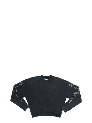 Off-White Abstract Arrows Over Crewneck / White - Black