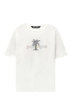 PALM ANGELS Linen Collar T-Shirt