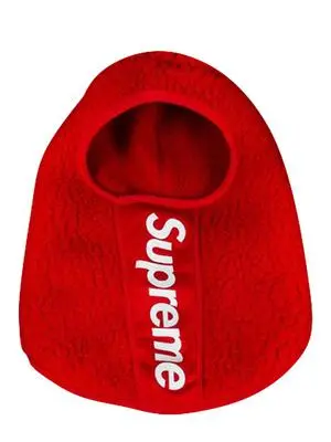 Supreme Polartec Deep Pile Balaclava - Red