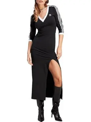ADIDAS ORIGINALS Adicolor Classics 3-stripes Maxi Dress - Black