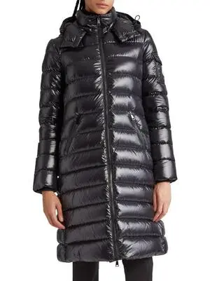 Moncler Moka Quilted Down Long Parka - Black