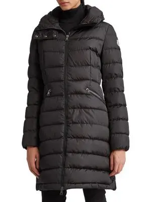 Moncler Flammette Down Coat - Black