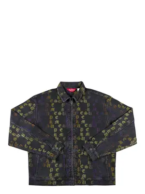 Supreme Gradient Jacquard Denim Work Jacket - Black