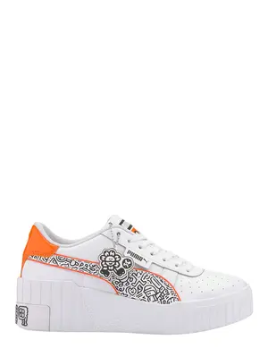 PUMA Mr. Doodle X Cali Wedge 'wavy Doodles' Sneakers - White