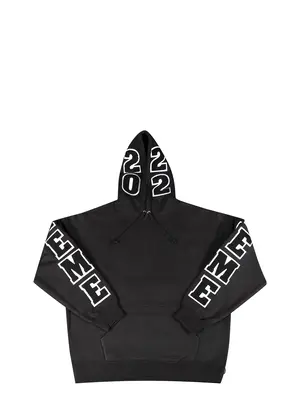 Supreme Team Chenille Hooded Sweatshirt - Black