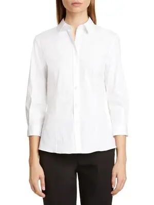 Carolina Herrera Poplin Shirt - White