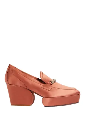 Zimmermann Chain-embellished Platform Loafers - Copper