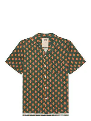 Oas Smokin Rustic Viscose Shirt - Green