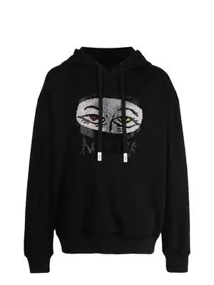 HACULLA. Eyes On You Studded Hoodie - Black