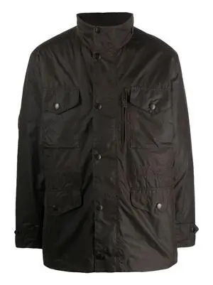 Barbour Sapper Waxed Coat - Green