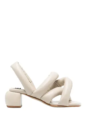 Henrik Vibskov Sausage 60mm Crossover Strap Sandals - Neutrals