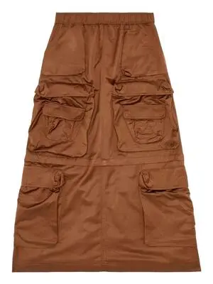 DIESEL® O-nita Cargo-pocket Maxi Skirt - Brown