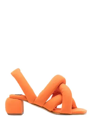Henrik Vibskov Sausage 60mm Crossover-strap Sandals - Orange