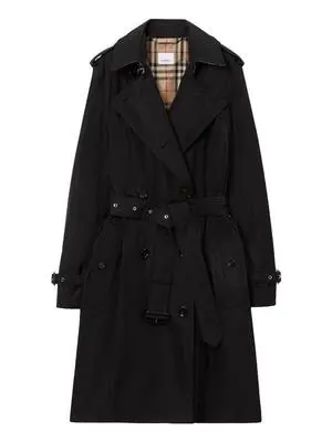 Burberry Kensington Lightweight Trench Coat - Black