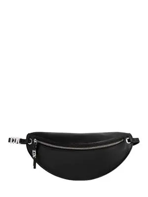 Dsquared2 Logo Plaque Leather Belt Bag - Black