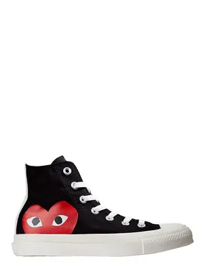 CONVERSE Comme Des Garçons Play X Chuck Taylor All Star High Sneakers - Black