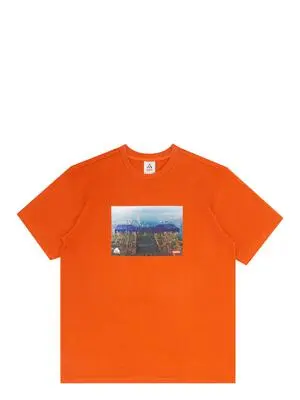 Supreme X Nike Acg Grid Tee 'orange' Orange